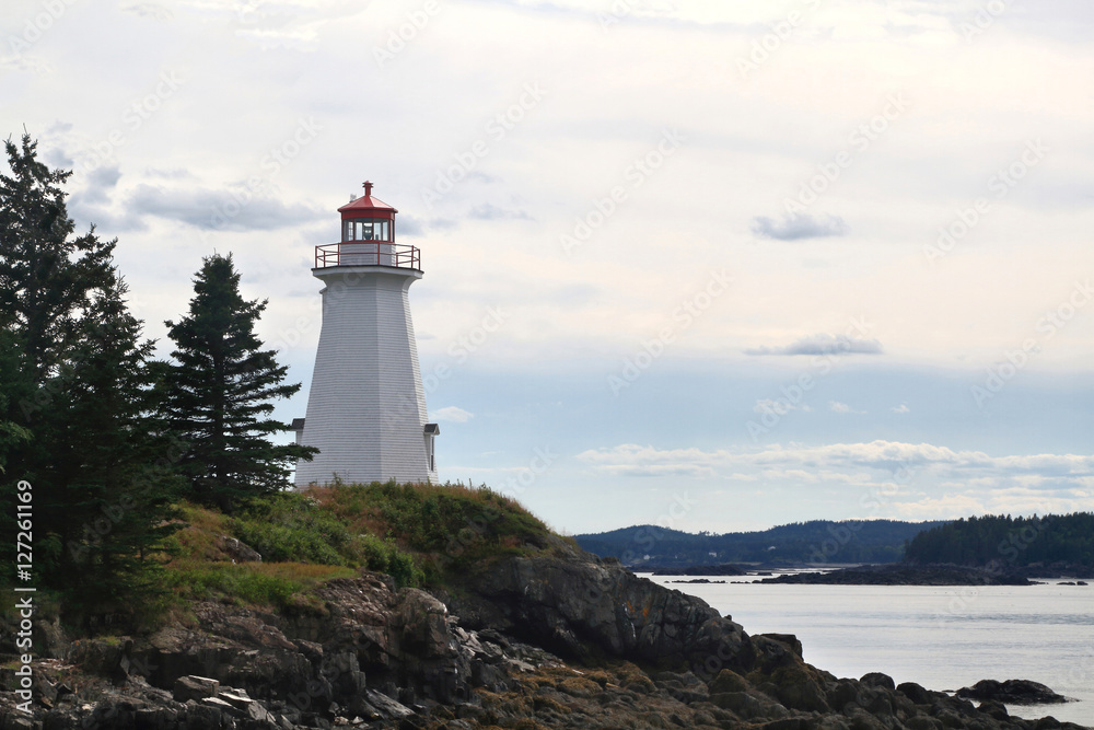 Stock-Foto „The lightstation (light house now museum) at Green’s Point ...