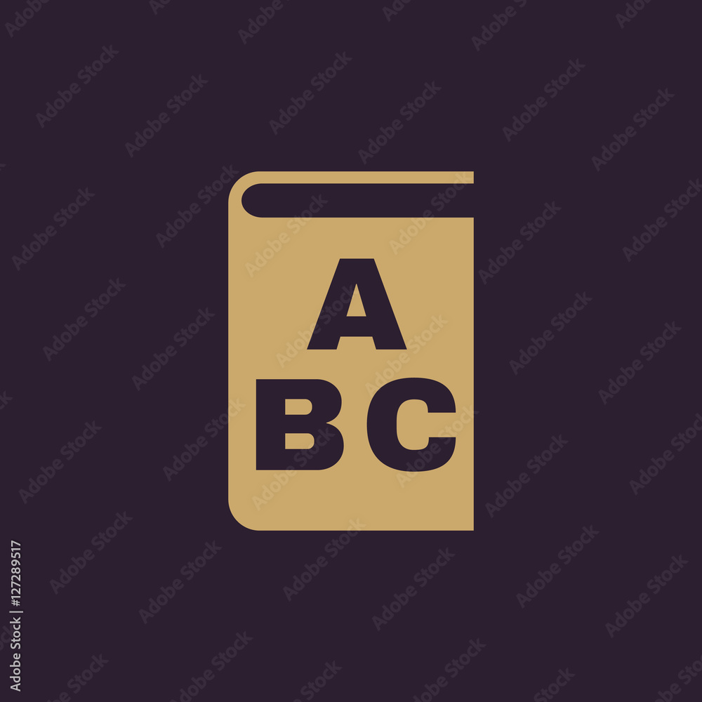 Alphabet icon. vector design. Library and ABC, Alphabet symbol. web ...