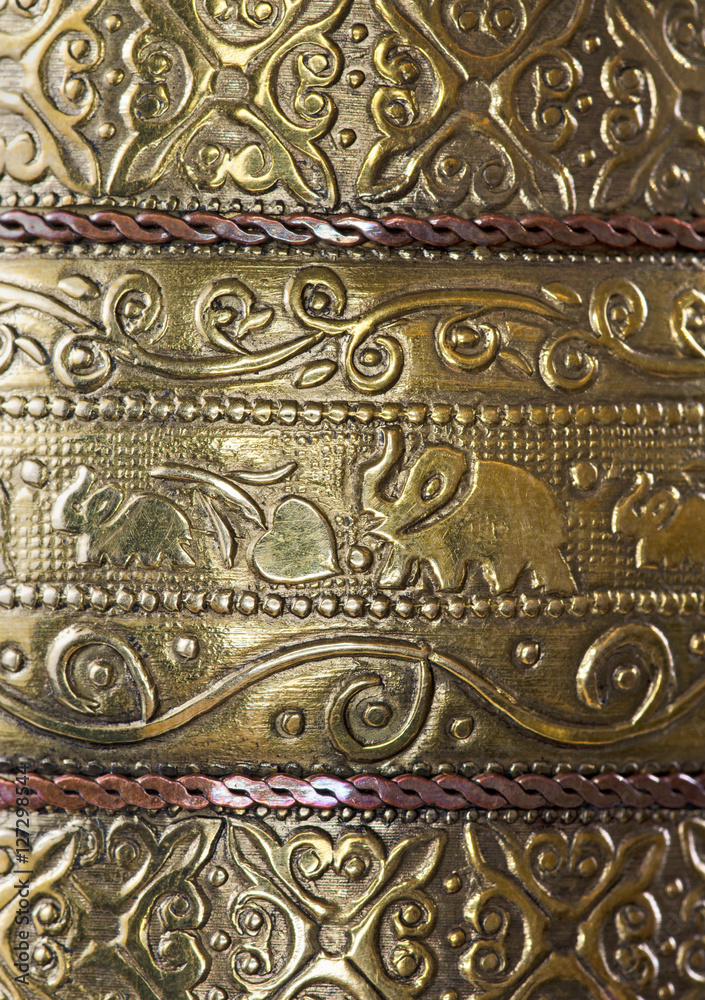 embossed copper pattern Stock Photo | Adobe Stock