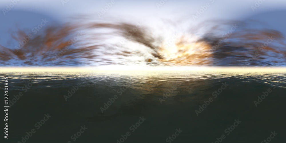 HDRI, high resolution map, environment map, Round panorama, spherical ...