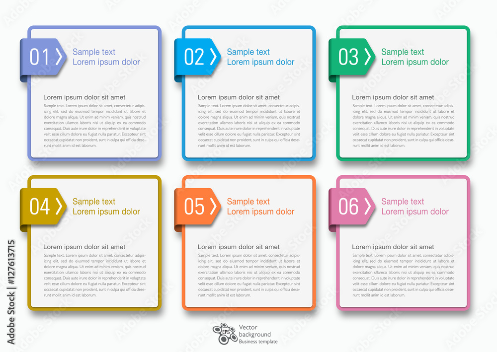 Infographics Web Banner & Label Design Stock Vector | Adobe Stock