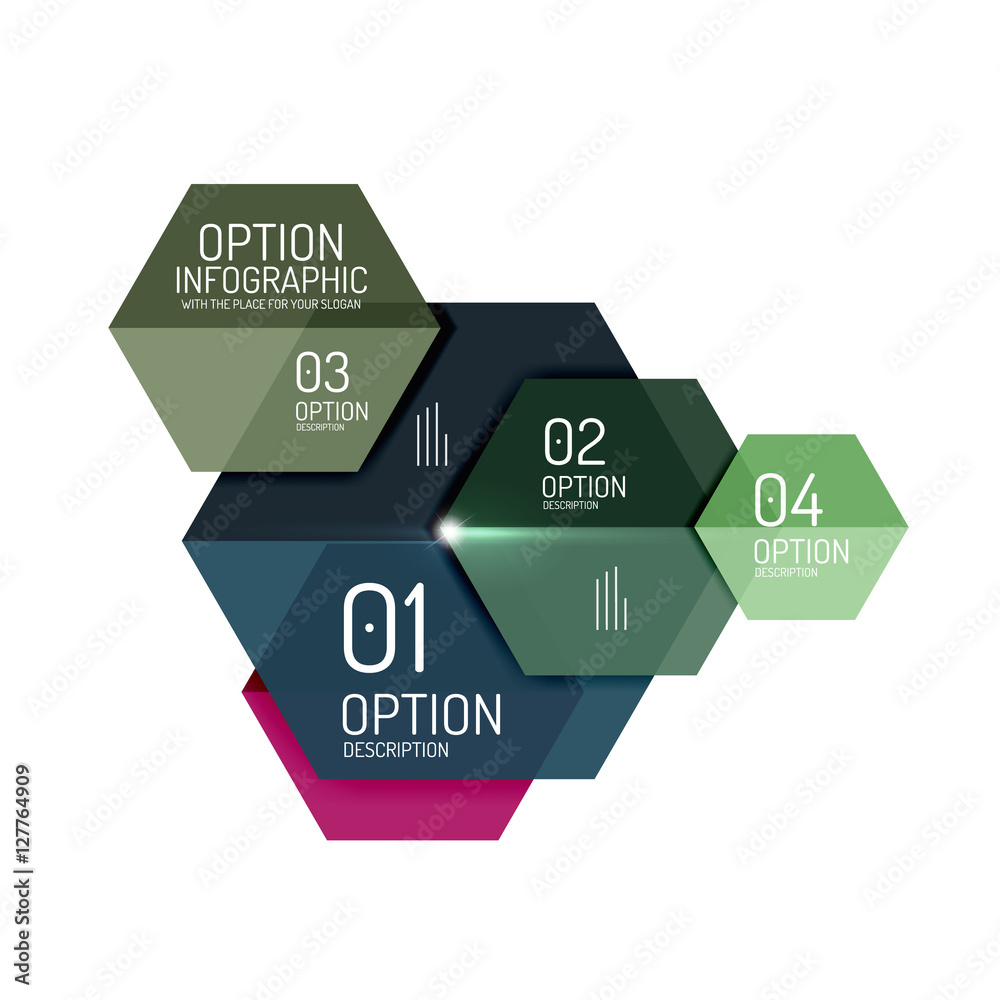 Paper infographic layout design templates Stock Vector | Adobe Stock