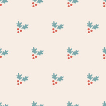 Holly And Berries Pattern Free Stock Photo - Public Domain Pictures