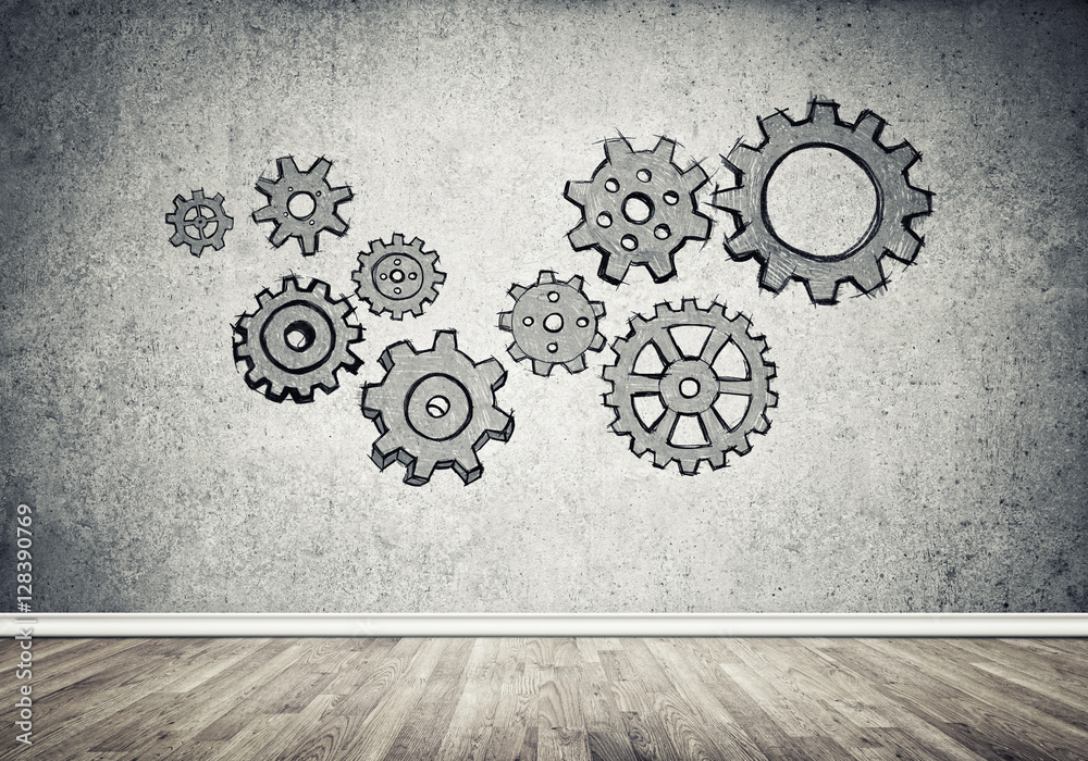 Gear mechanism as teamwork concept Stock Photo | Adobe Stock