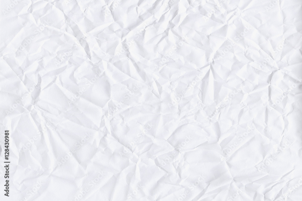 Crumpled white paper texture or paper background - Available in high ...
