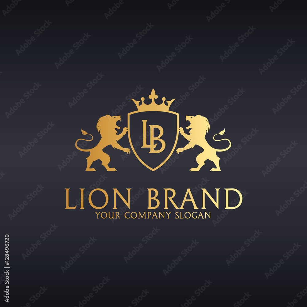 Lion brand. Lion logo Stock Vector | Adobe Stock