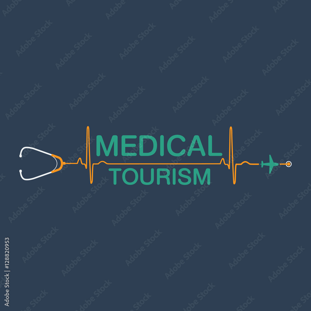 medical tourism vector background Stock Vector | Adobe Stock