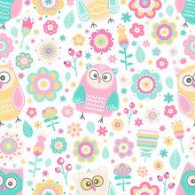 Cute Owl Wallpaper Pattern Free Stock Photo - Public Domain Pictures