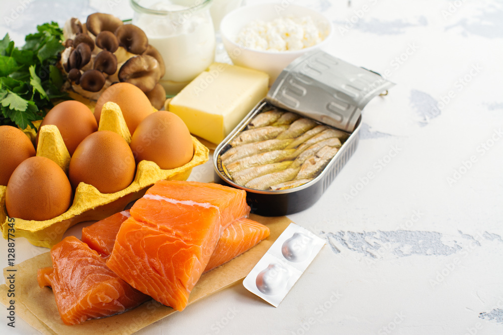 Natural sources of vitamin d Stock Photo | Adobe Stock