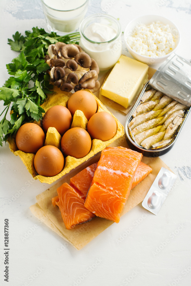 Natural sources of vitamin d Stock Photo | Adobe Stock