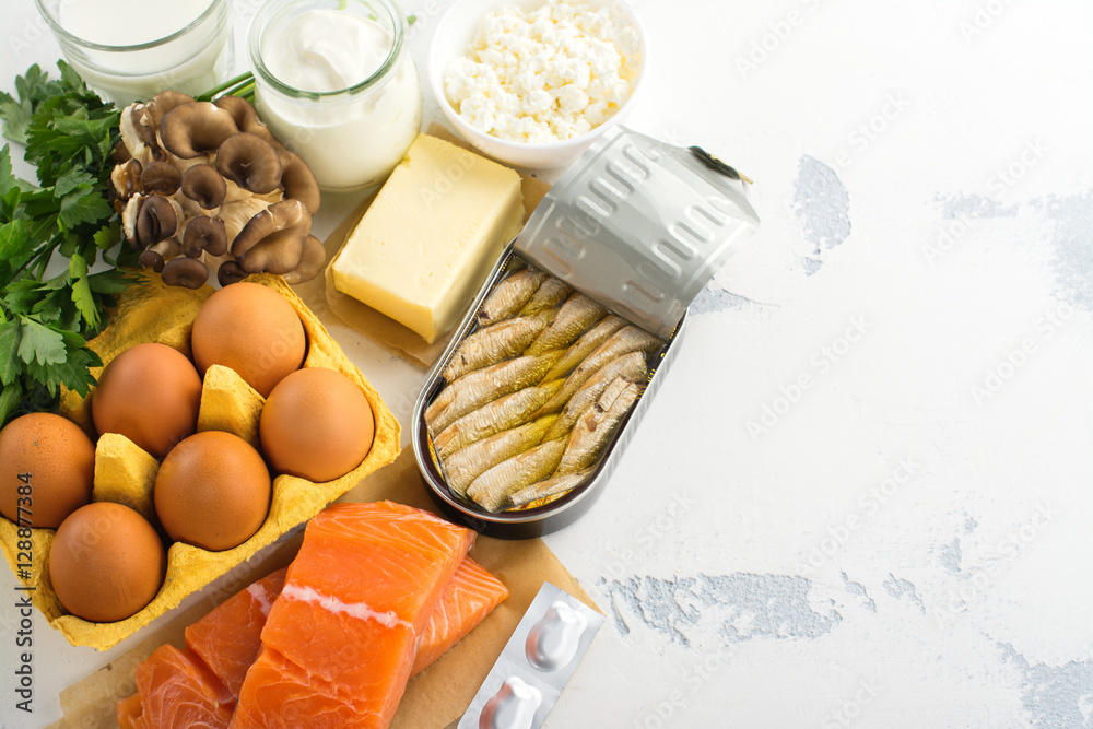 Natural sources of vitamin d Stock Photo | Adobe Stock