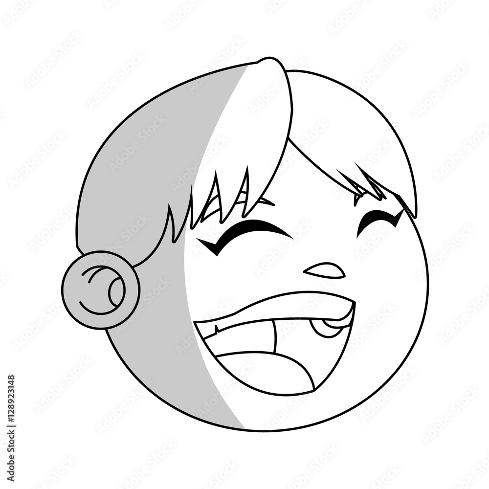 Boy cartoon icon. Kid childhood little and people theme. Isolated ...