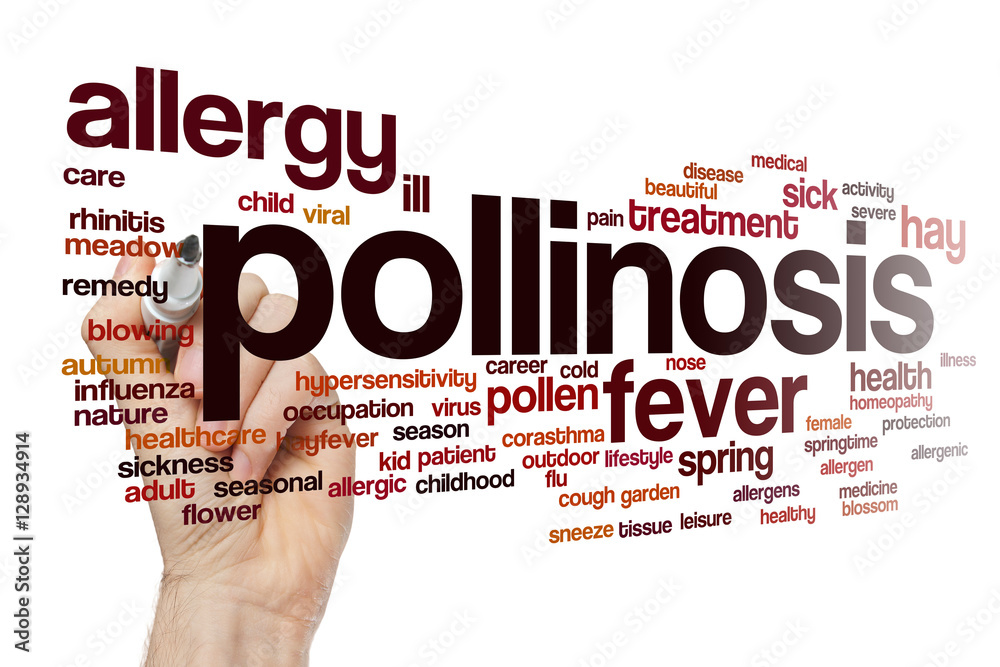 Pollinosis word cloud Stock Photo | Adobe Stock