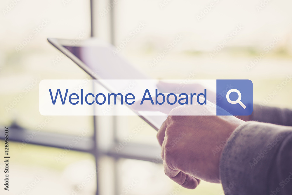 Welcome Aboard Stock Photo | Adobe Stock