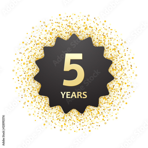 5 YEAR ANNIVERSARY Vector Icon - Buy this stock vector and explore ...