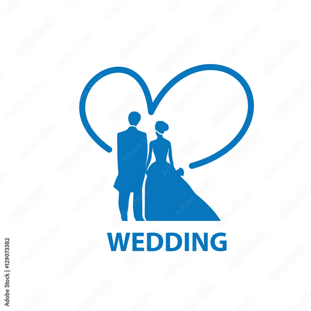 vector logo for wedding Stock Vector | Adobe Stock