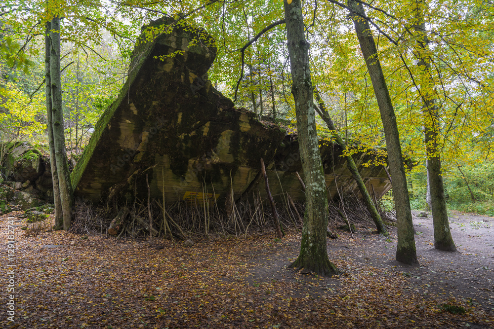 Foto de Stock Wolf's Lair, Adolf Hitler's Bunker in Poland. First ...