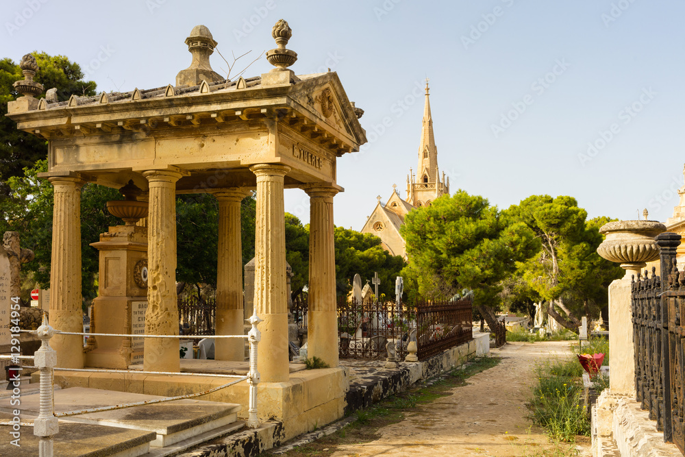 Malta Paola Santa Marija Addolorata Cemetery Friedhof Church Kirche ...