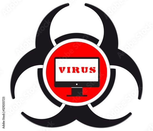 Vettoriale Stock Virus PC icon | Adobe Stock