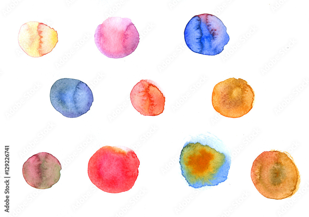Watercolor texture with splodges Stock Photo | Adobe Stock
