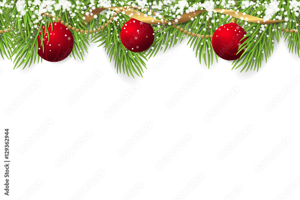 christmas balls border