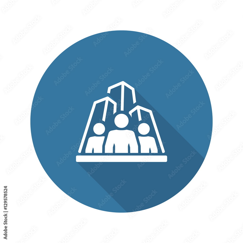 Business Team Icon. Flat Design. Stock Vector | Adobe Stock