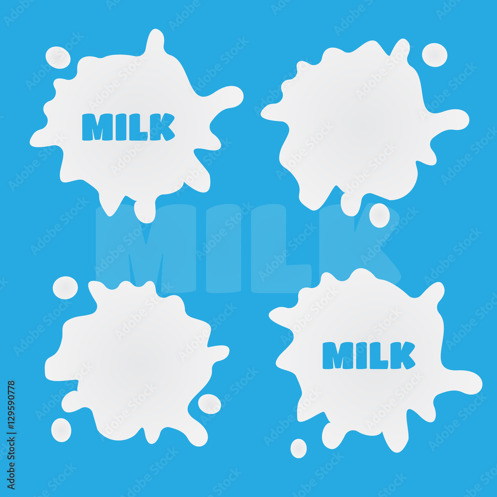 Milk Logo and Labels Designs Stock Vector | Adobe Stock