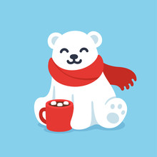 Christmas Bear In A Cup Free Stock Photo - Public Domain Pictures