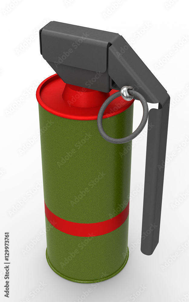RED Smoke hand-grenade Stock Illustration | Adobe Stock