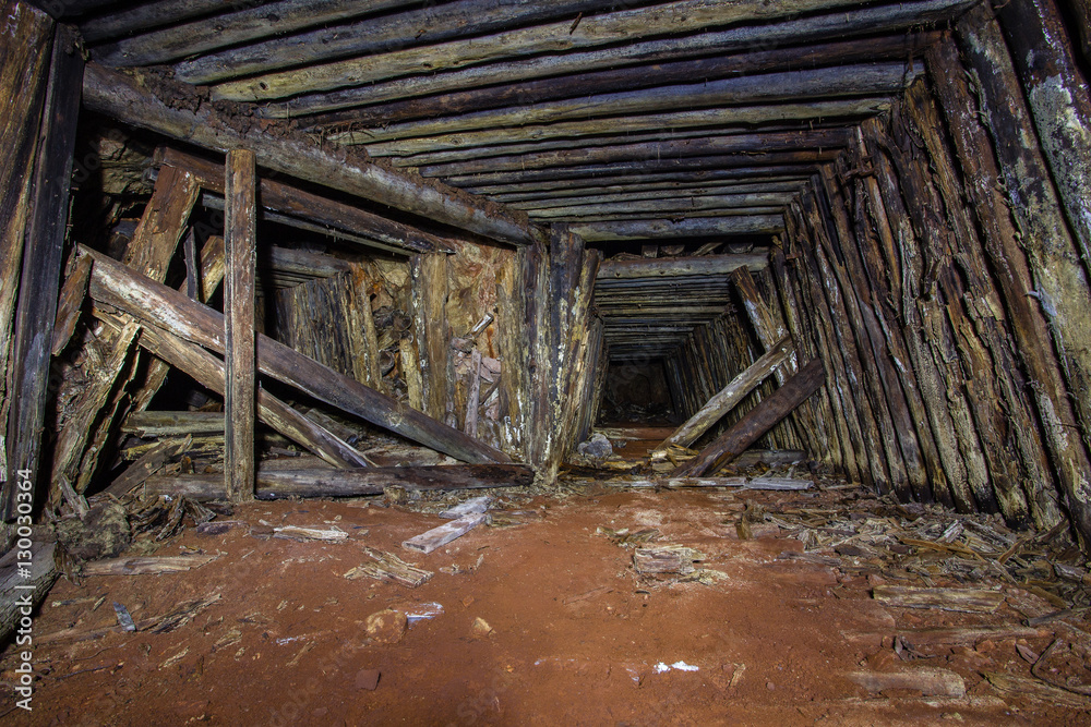 Wooden Support Beam In Mines - The Best Picture Of Beam