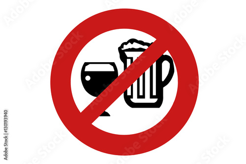 Panneau interdiction alcool Stock Illustration | Adobe Stock