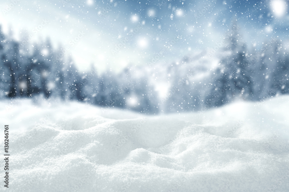 winter space of snow Stock Photo | Adobe Stock