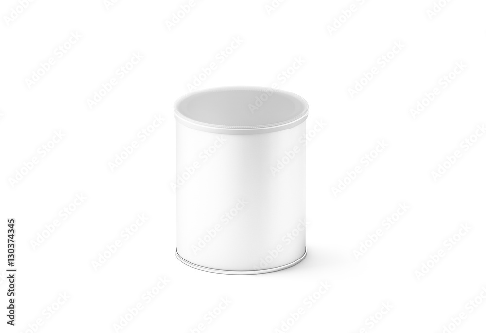 Blank white small carton cylinder box mockup, isolated, 3d rendering ...