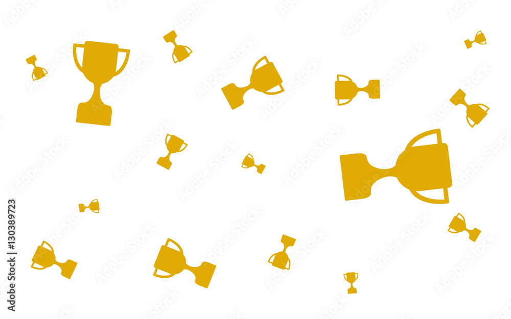 Goldene Pokale - Hintergrund Stock Vector | Adobe Stock