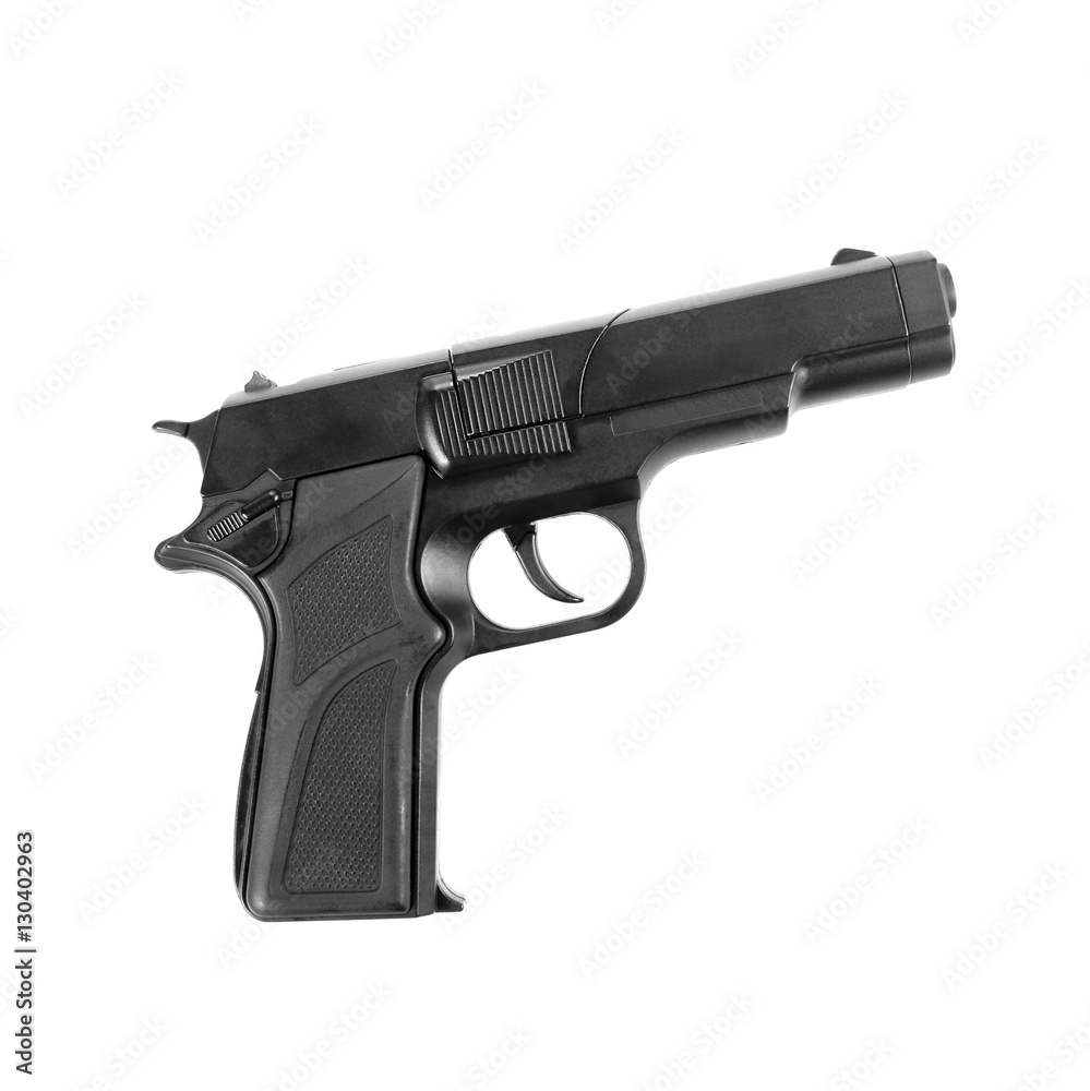 Photo Stock Replica toy gun fake guns isolated on white Adobe Stock