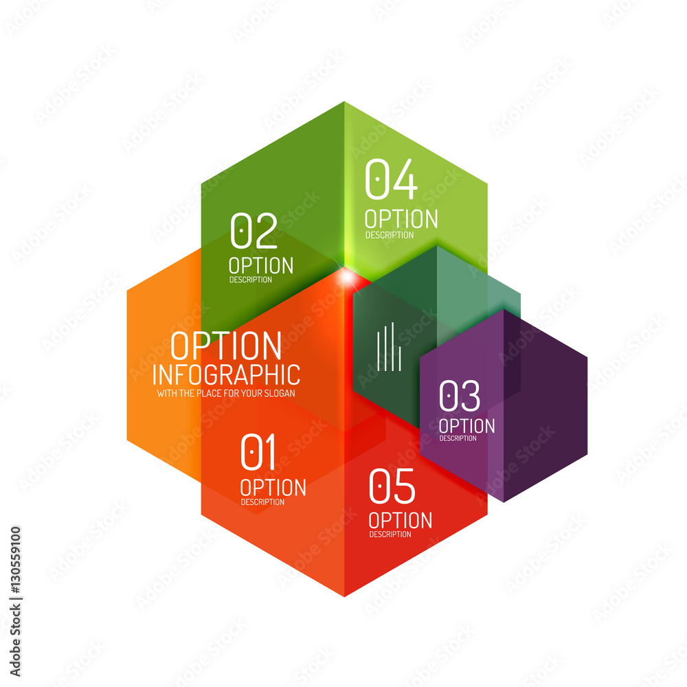 Vector infographic diagram templates Stock Vector | Adobe Stock
