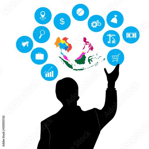 Business strategy icon, business concept icon, illustration. Stock ...