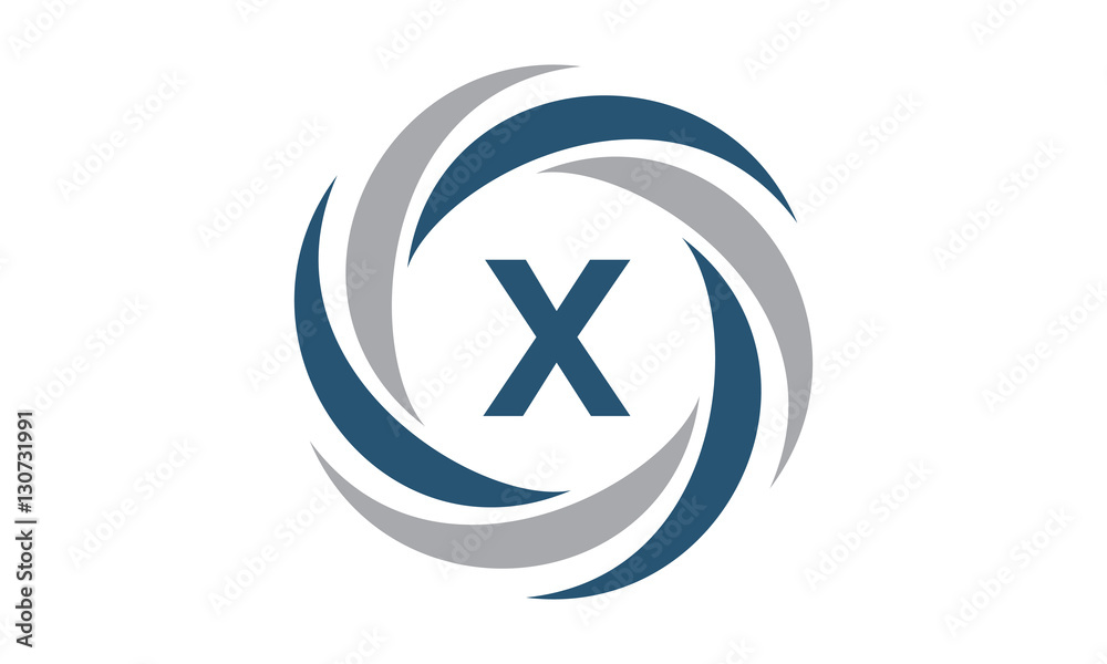 Infinity Motion Solution Initial X Stock Vector | Adobe Stock