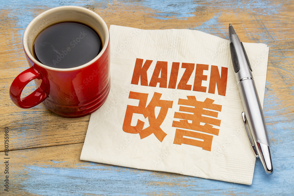 Kaizen - continuous improvement concept Stock Photo | Adobe Stock