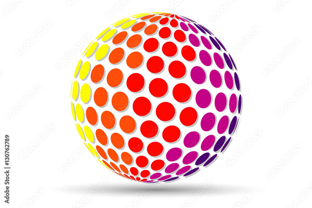 Abstract vector logo ball, Stock Vector | Adobe Stock