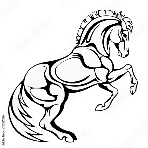 Prancing horse Stock Vector | Adobe Stock