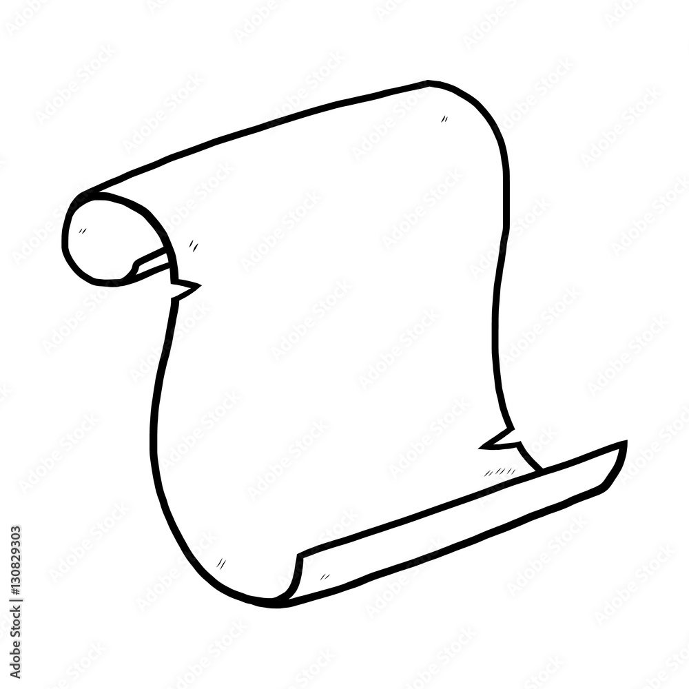 old paper / cartoon vector and illustration, black and white, hand ...
