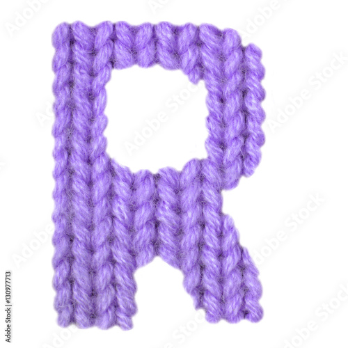 Letter R english alphabet, color purple Stock Photo | Adobe Stock