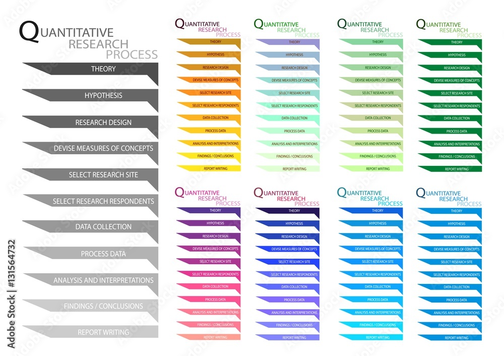 11 Step of Qualitative Research Process Stock Vector | Adobe Stock