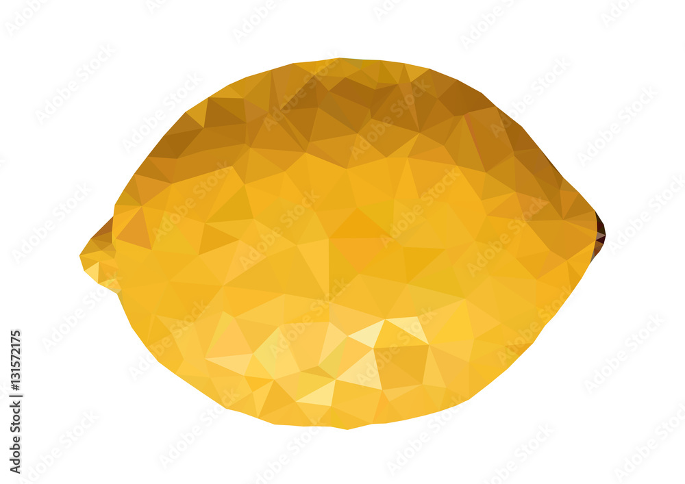 triangle fresh lemon and lemon slice Stock Vector | Adobe Stock