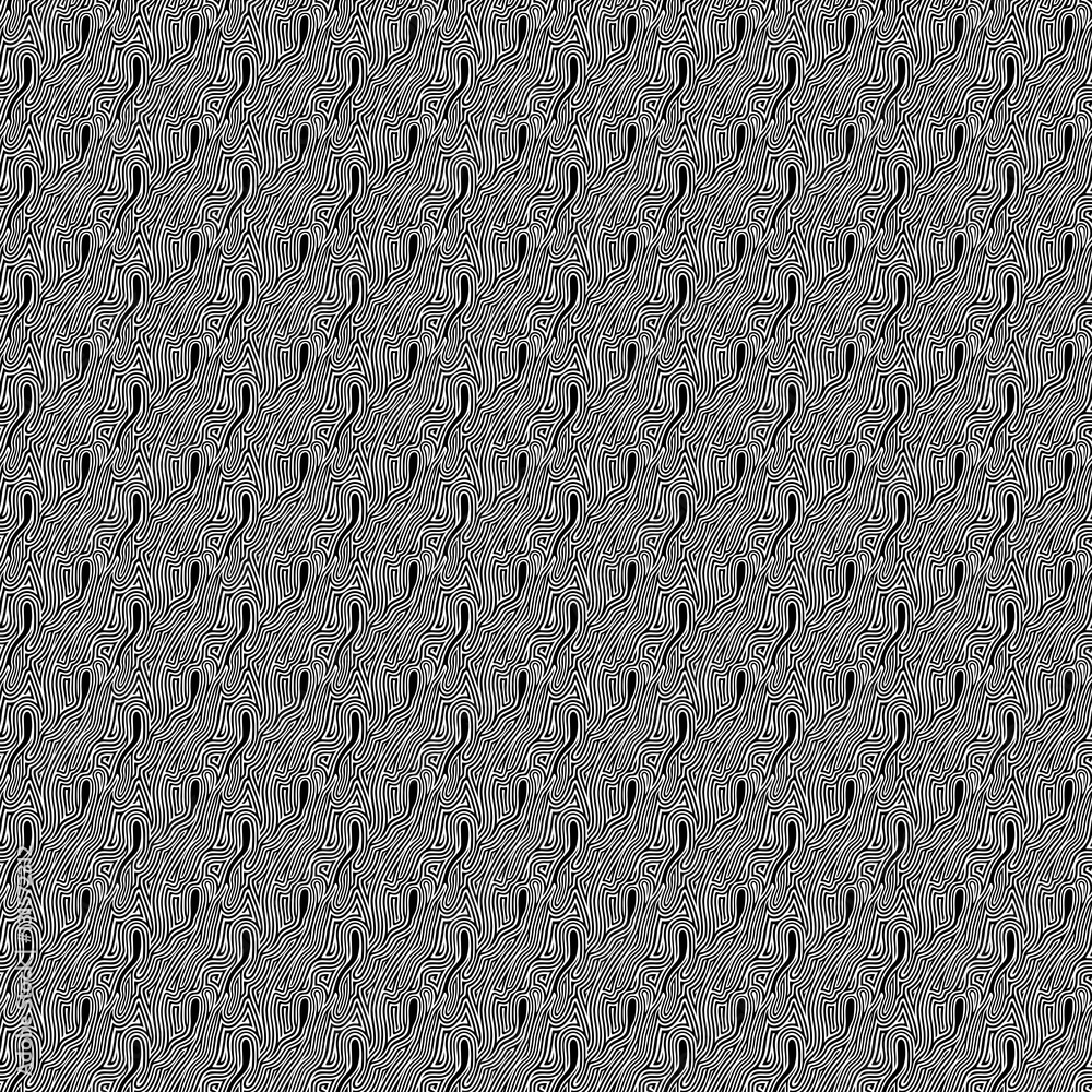 Seamless texture maze of curved lines forming a fingerprint pattern ...