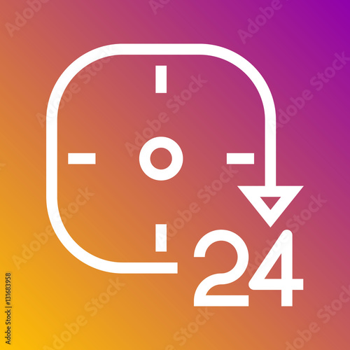 Online status icon in trendy flat style isolated on grey background ...