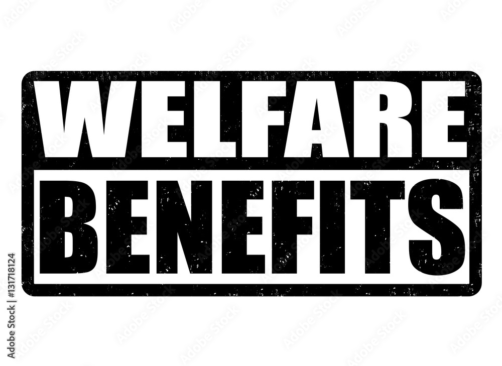 Welfare benefits sign or stamp Stock Vector | Adobe Stock