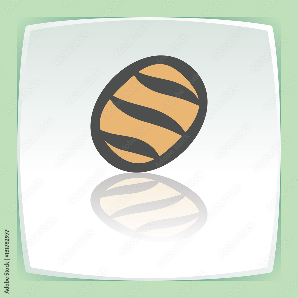 Vector outline white bread loaf icon. Modern infographic logo and ...