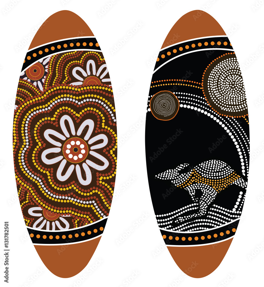 Aboriginal shield (Vector art). Illustration based on aboriginal style ...